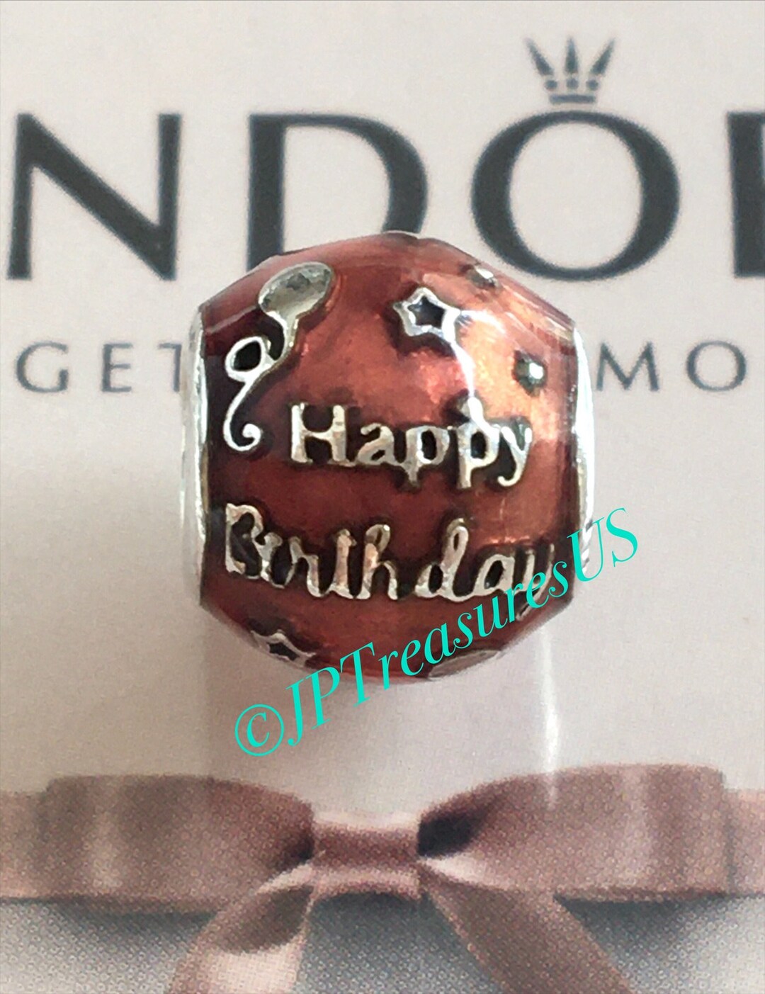 Authentic Pandora Happy Birthday to You Charm Enamel Retired Pandora ...