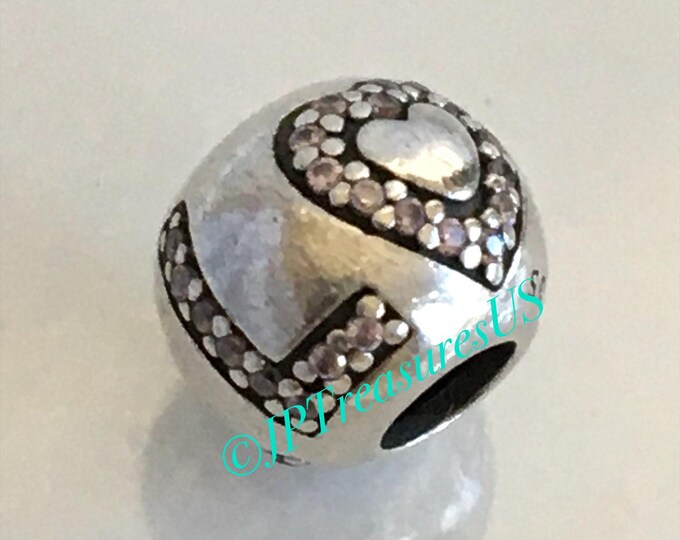 Pandora Surrounded by Love With Pink CZ Retired Pandora Charm Pandora ...