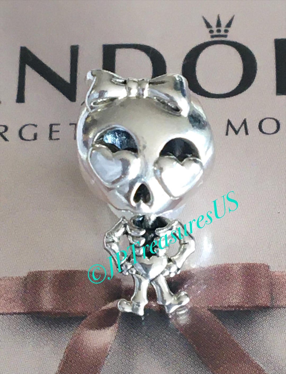 Authentic Pandora Skeleton Girl Charm Pandora Halloween Charm Pandora ...