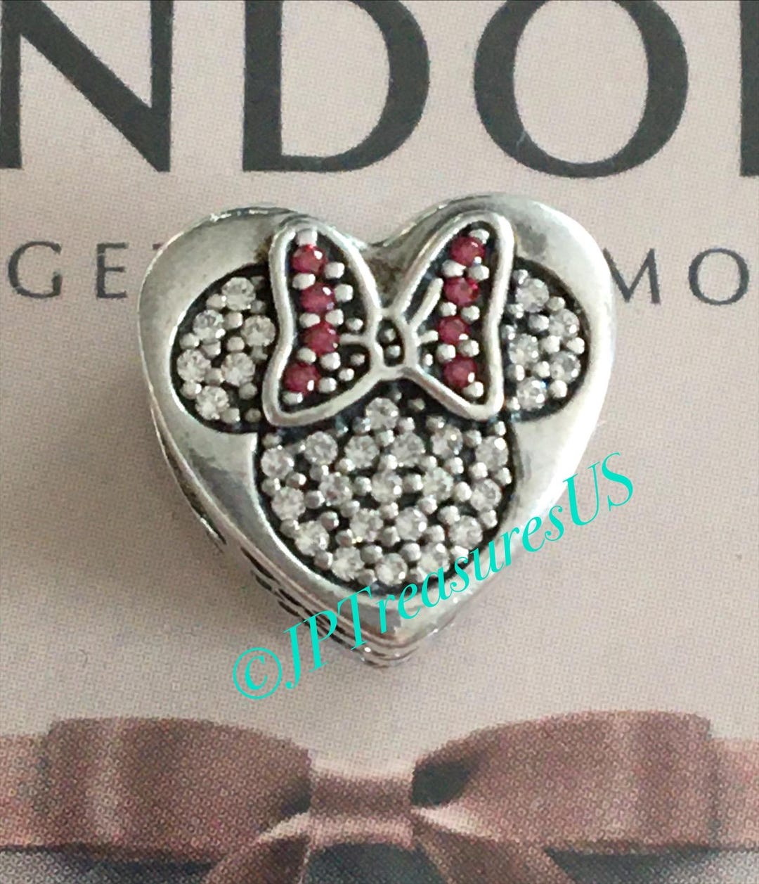 Authentic Pandora Mickey and Minnie Mouse Icon Heart CZ Charm Pandora ...