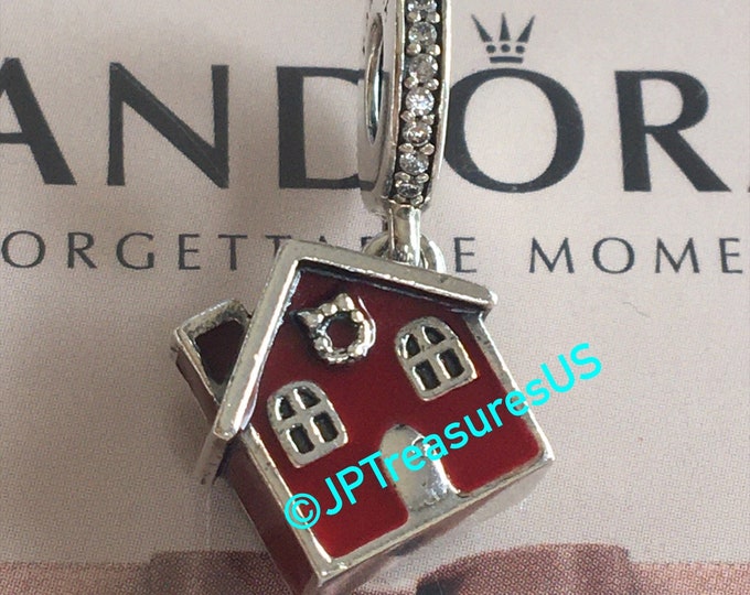 Authentic Pandora Cozy Christmas House Dangle Charm Pandora Christmas ...