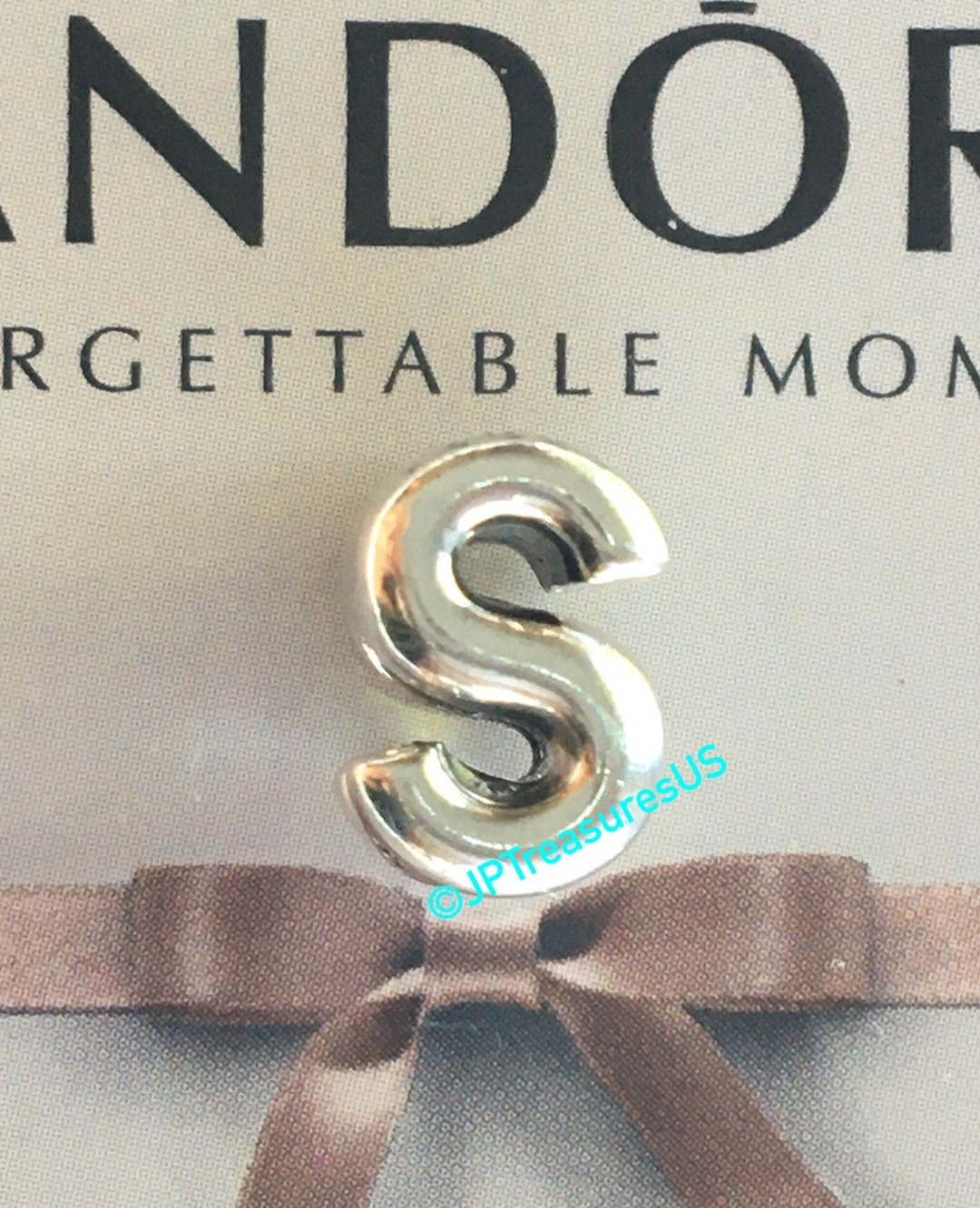 Authentic Pandora Letter S Charm Pandora Alpha Initial S Pandora Charm ...