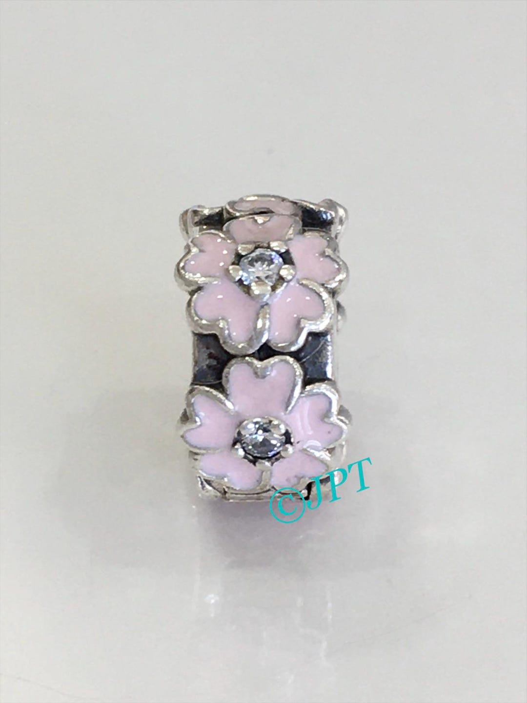 Authentic Pandora Pink Primrose Flower Clip Spacer Retired Pandora ...