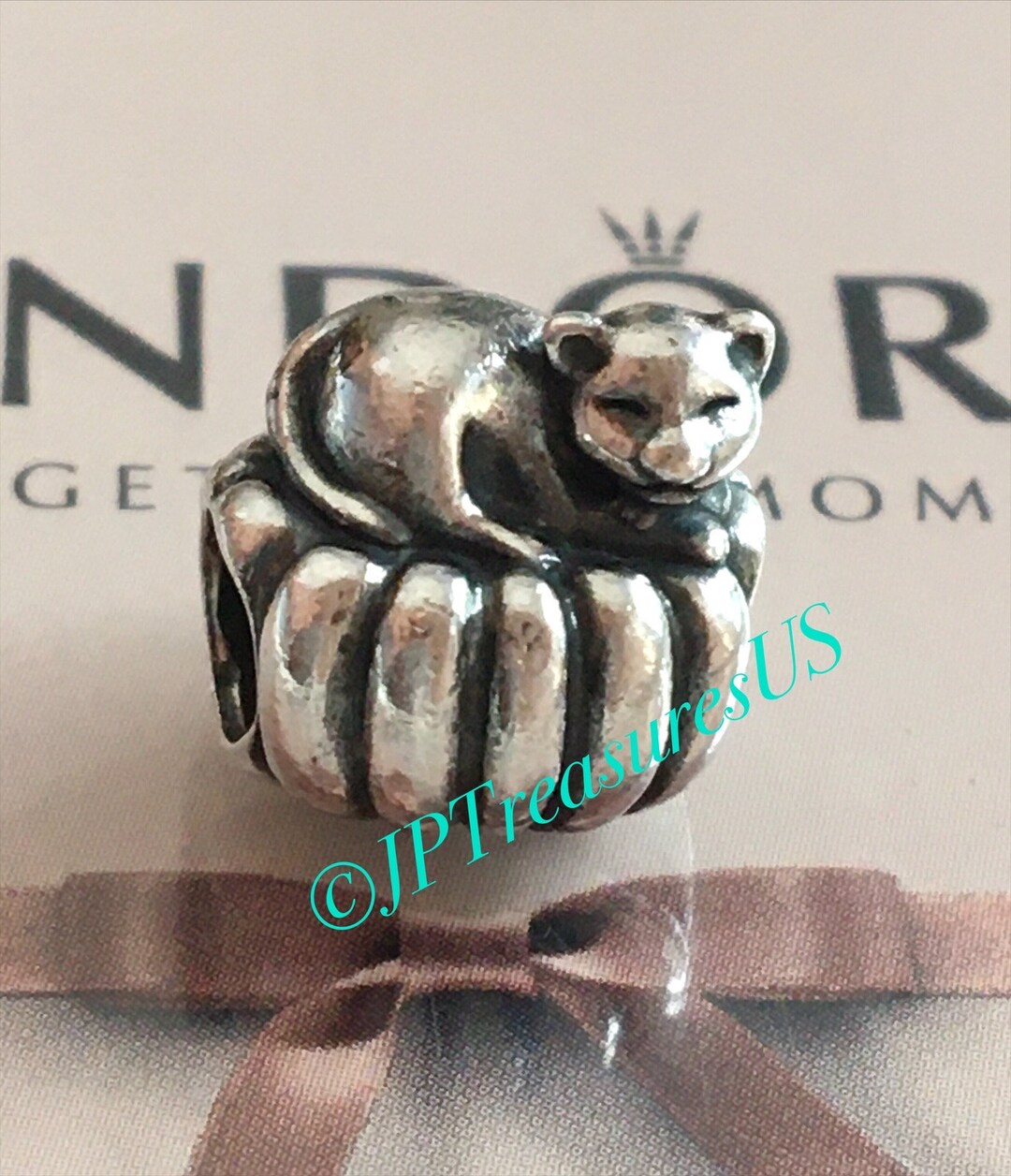 Authentic Pandora Cozy Cat Charm Retired Pandora Cat Charm Pandora Free ...