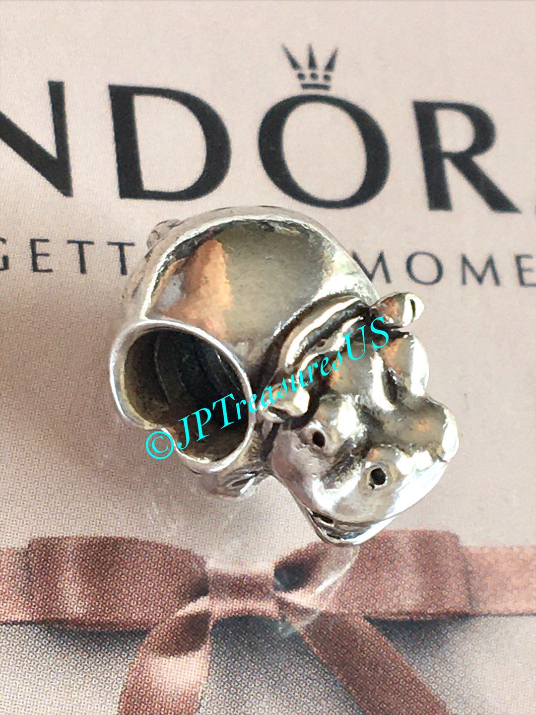 Authentic Pandora Hippo Charm Retired Pandora Charm Pandora Free ...
