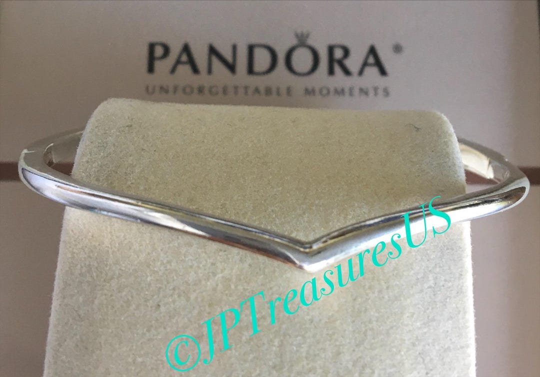 Authentic Pandora Wishbone Bangle Bracelet Pandora Bracelet Bangle ...