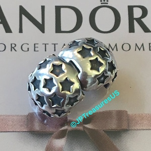 Authentic Pandora Silver Star Clip Retired Pandora Clip Charm Free ...