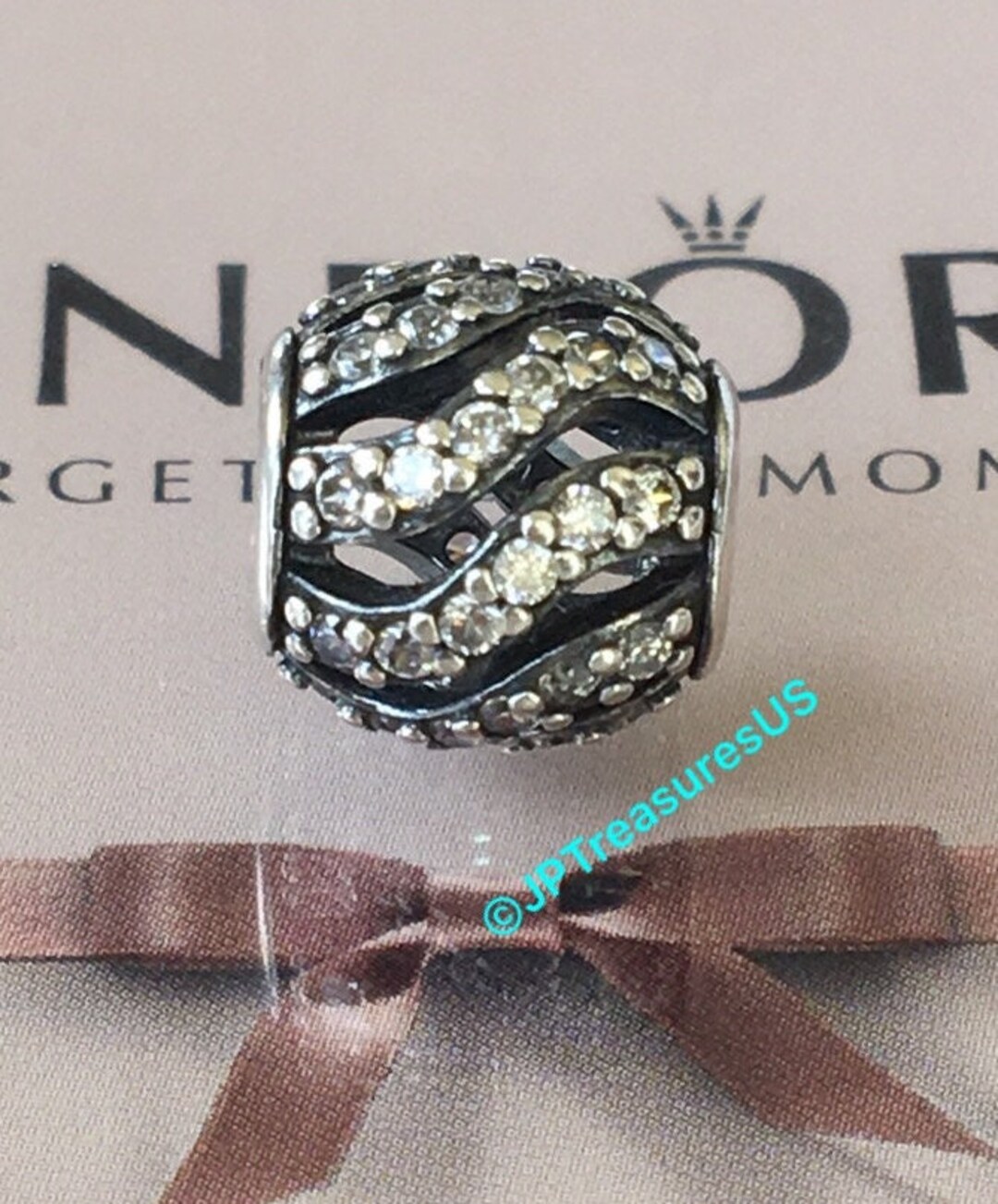 Authentic Pandora Winter Wisp Charm Pandora Christmas Charm With Clear ...