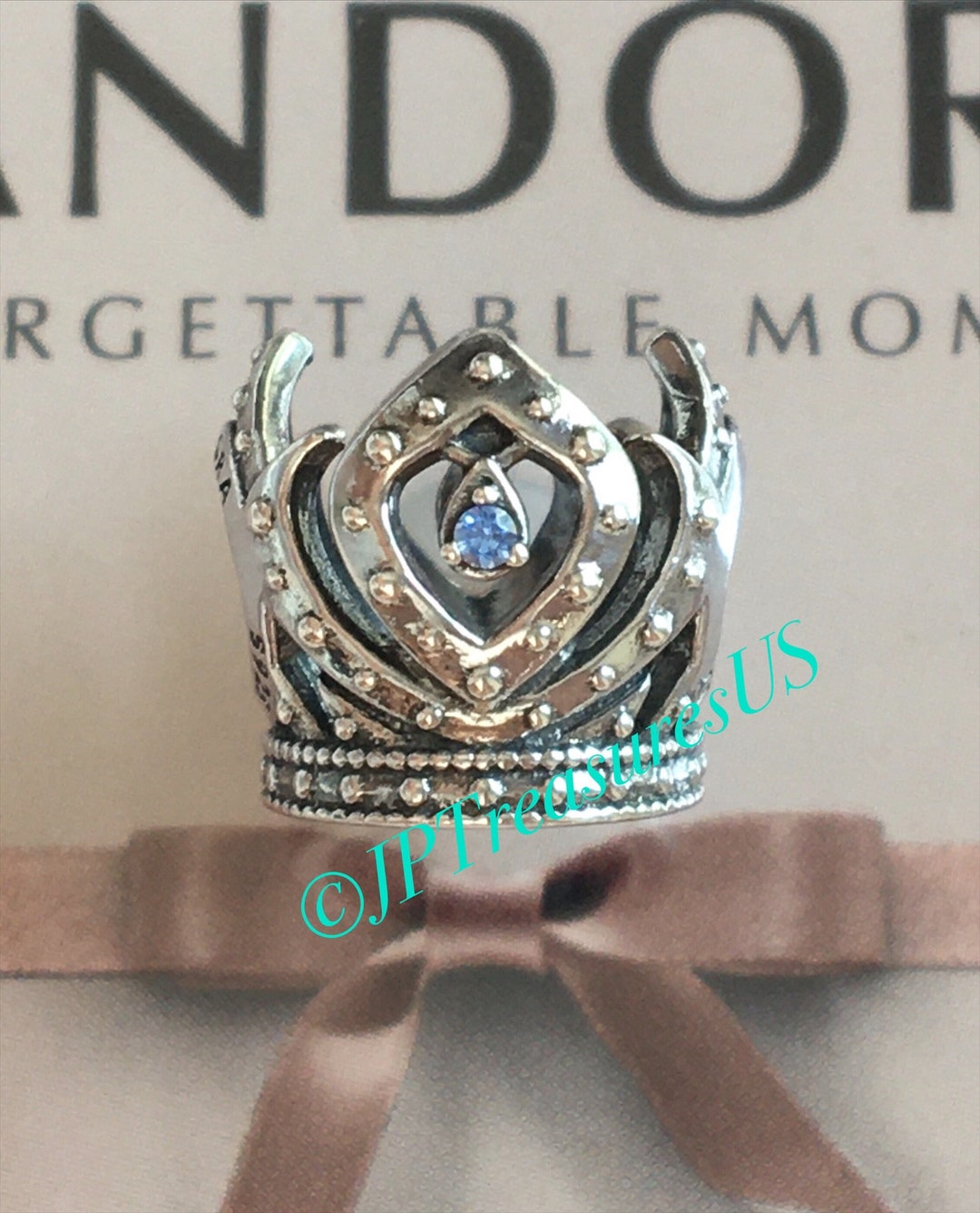 Authentic Pandora Disney Princess Elsa Crown With CZ Charm Pandora ...