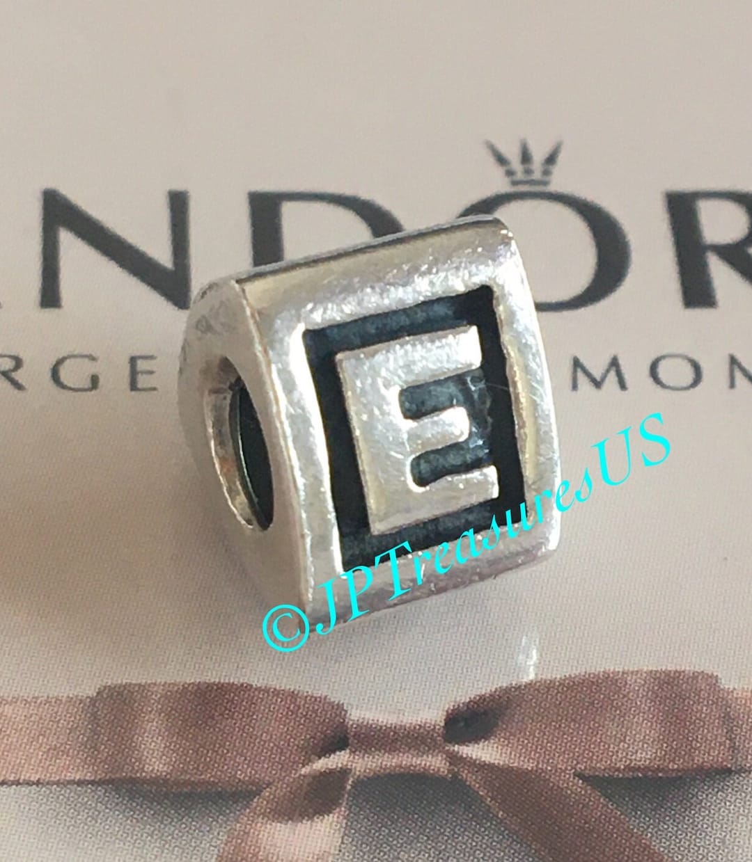 Authentic Pandora Letter E Charm Pandora Alpha Initial E - Etsy