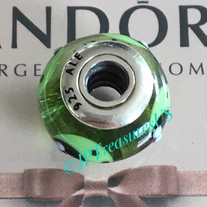 Authentic Pandora Ladybug Murano Glass Charm Bead Retired Pandora ...