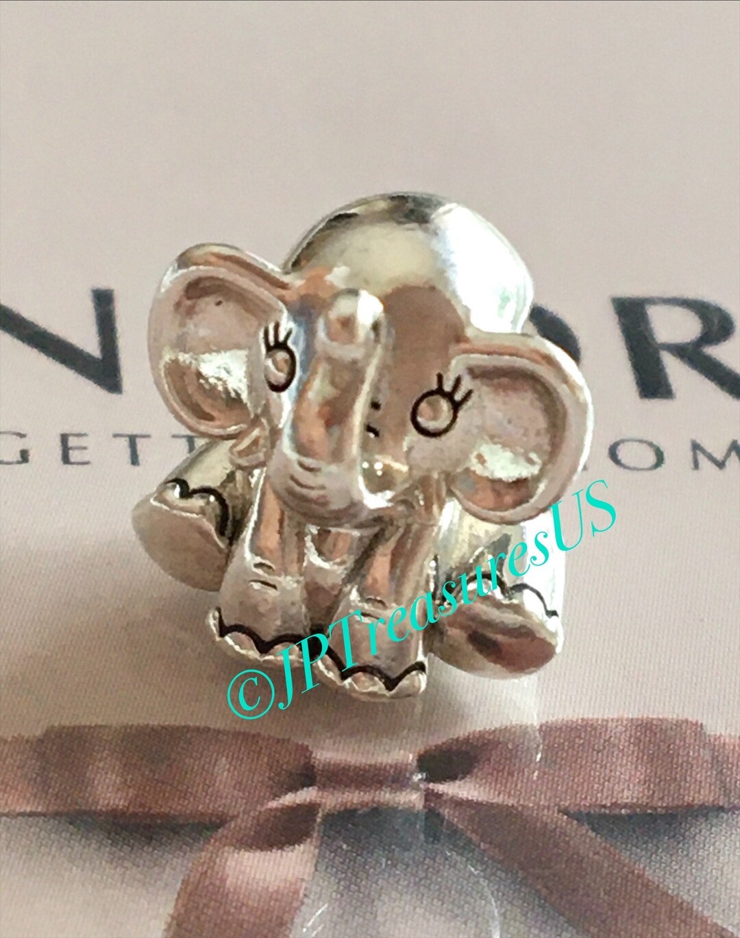 Authentic Pandora Ellie the Elephant Charm Retired Pandora Charm ...