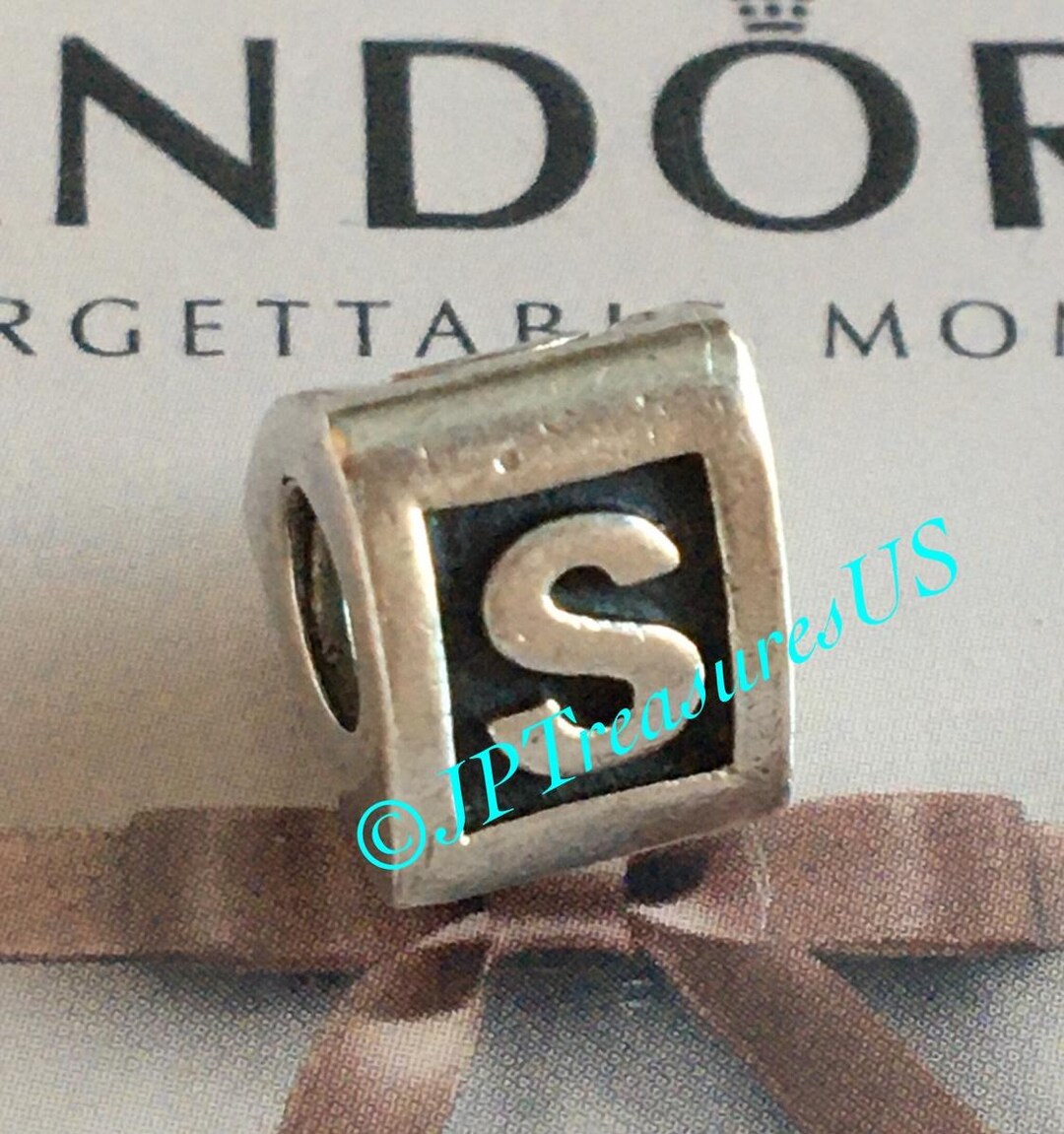 Authentic Pandora Letter S Charm Pandora Alpha Initial S Retired ...