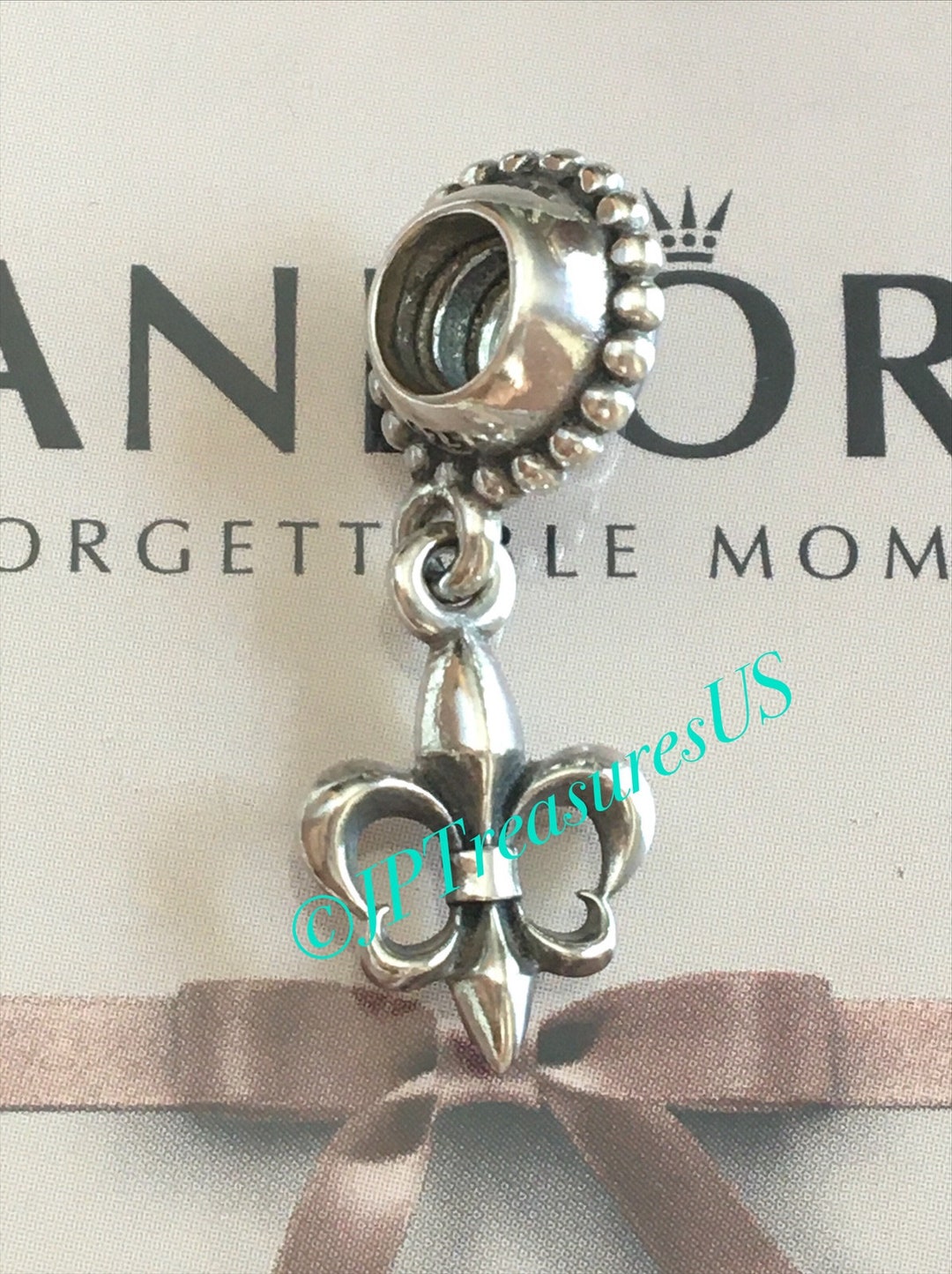 Authentic Pandora Fleur De Lis Dangle Charm Retired Pandora Charm Free ...
