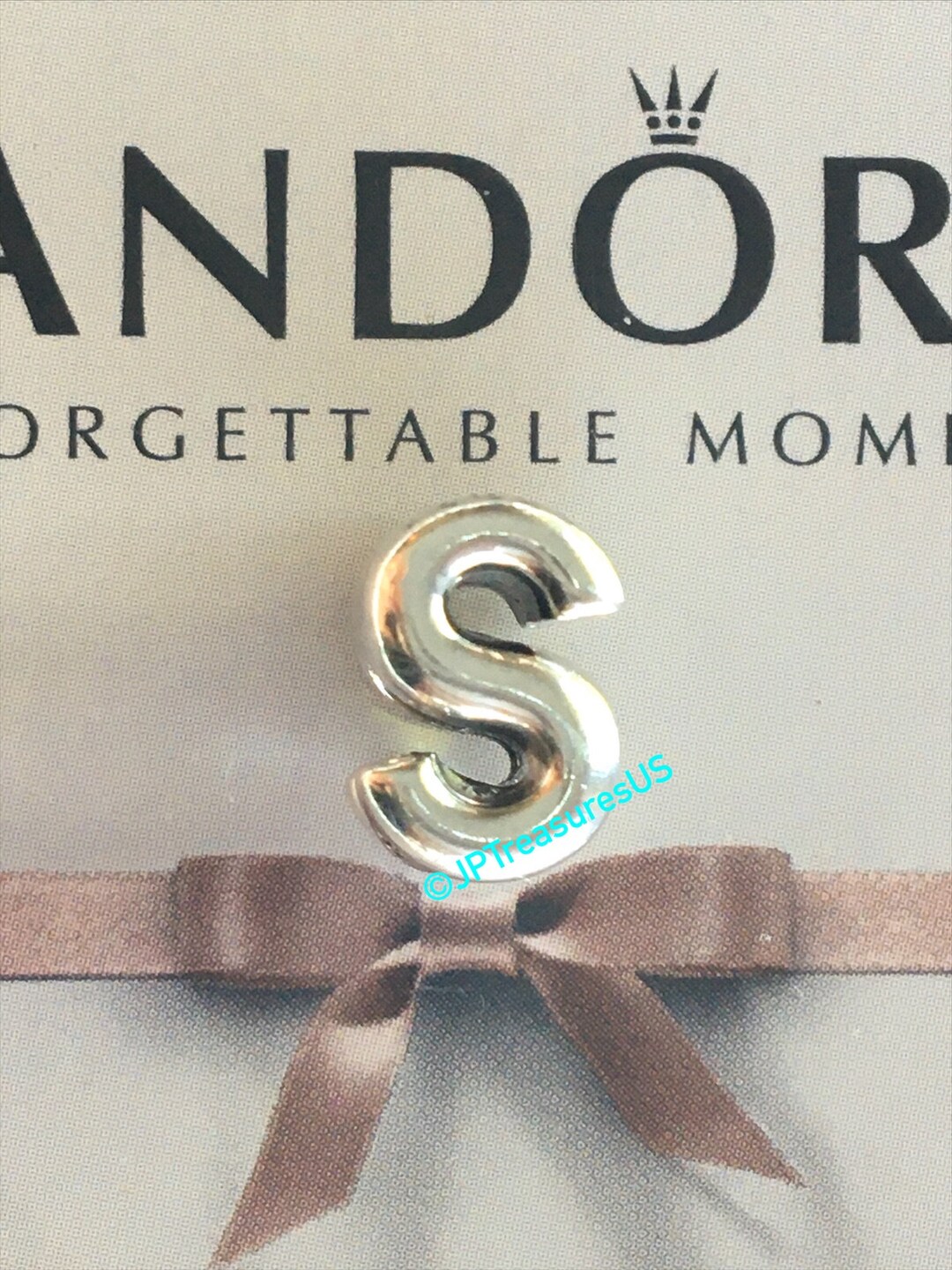 Authentic Pandora Letter S Charm Pandora Alpha Initial S Pandora Charm ...
