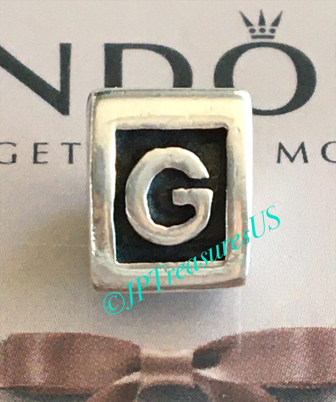 Authentic Pandora Letter G Charm Pandora Alpha Initial G Retired ...