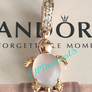 Authentic Pandora Sea Turtle Murano Glass Pink Dangle Charm Pandora ...