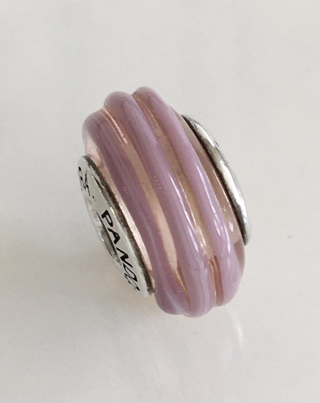 Pandora Pink Ribbon Murano Glass Bead Retired Pandora Charm Free ...