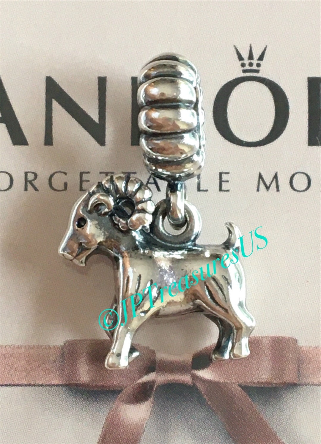 Authentic Pandora Ram Dangle Charm Retired Pandora Charm Pandora Free ...