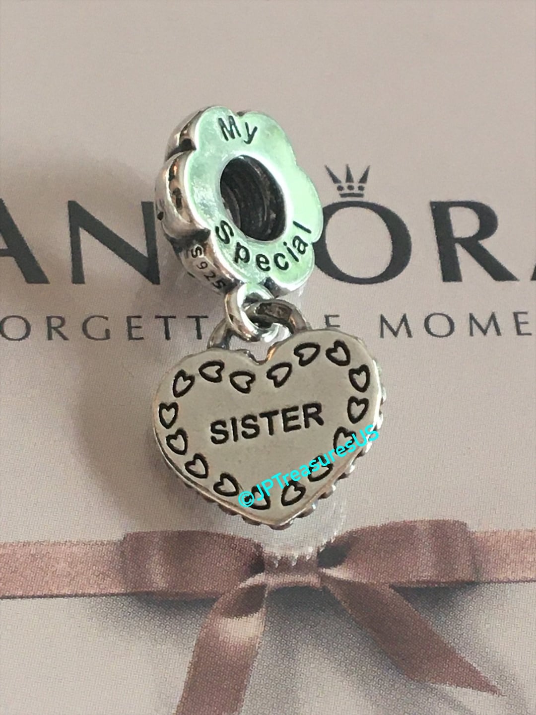 Authentic Pandora My Special Sister Dangle Charm Retired Pandora Charm ...
