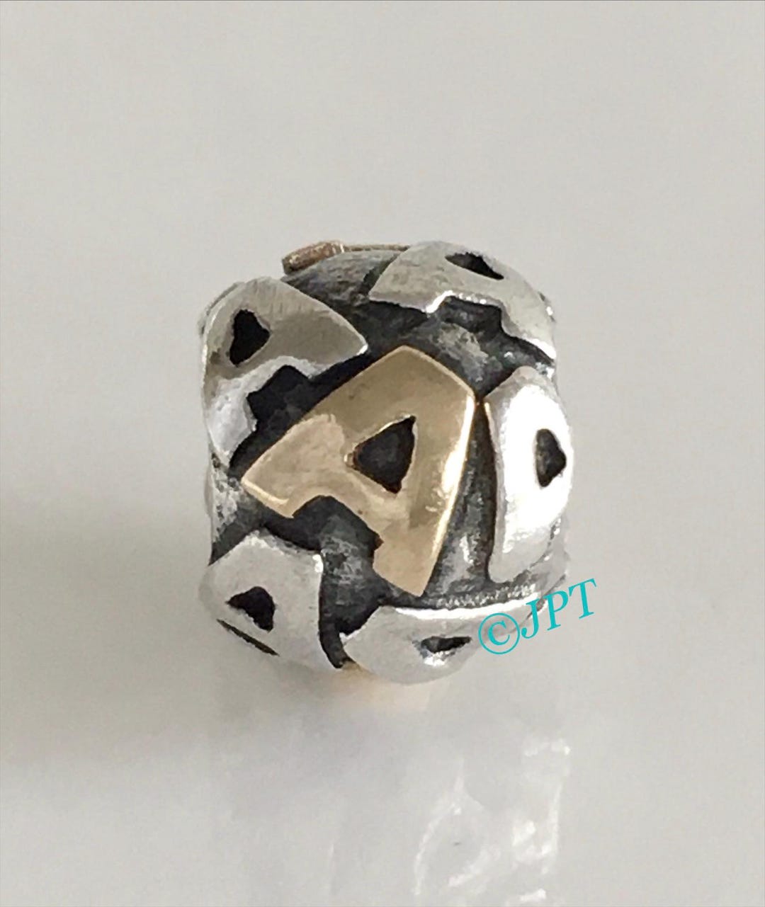 Pandora Letter A Charm Pandora Alpha A Charm Two Tone Retired Pandora ...