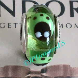 Authentic Pandora Ladybug Murano Glass Charm Bead Retired Pandora ...