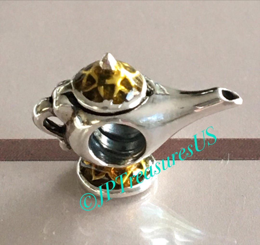 Authentic Chamilia Disney Jasmine Genie Lamp Charm Chamilia Aladdin ...