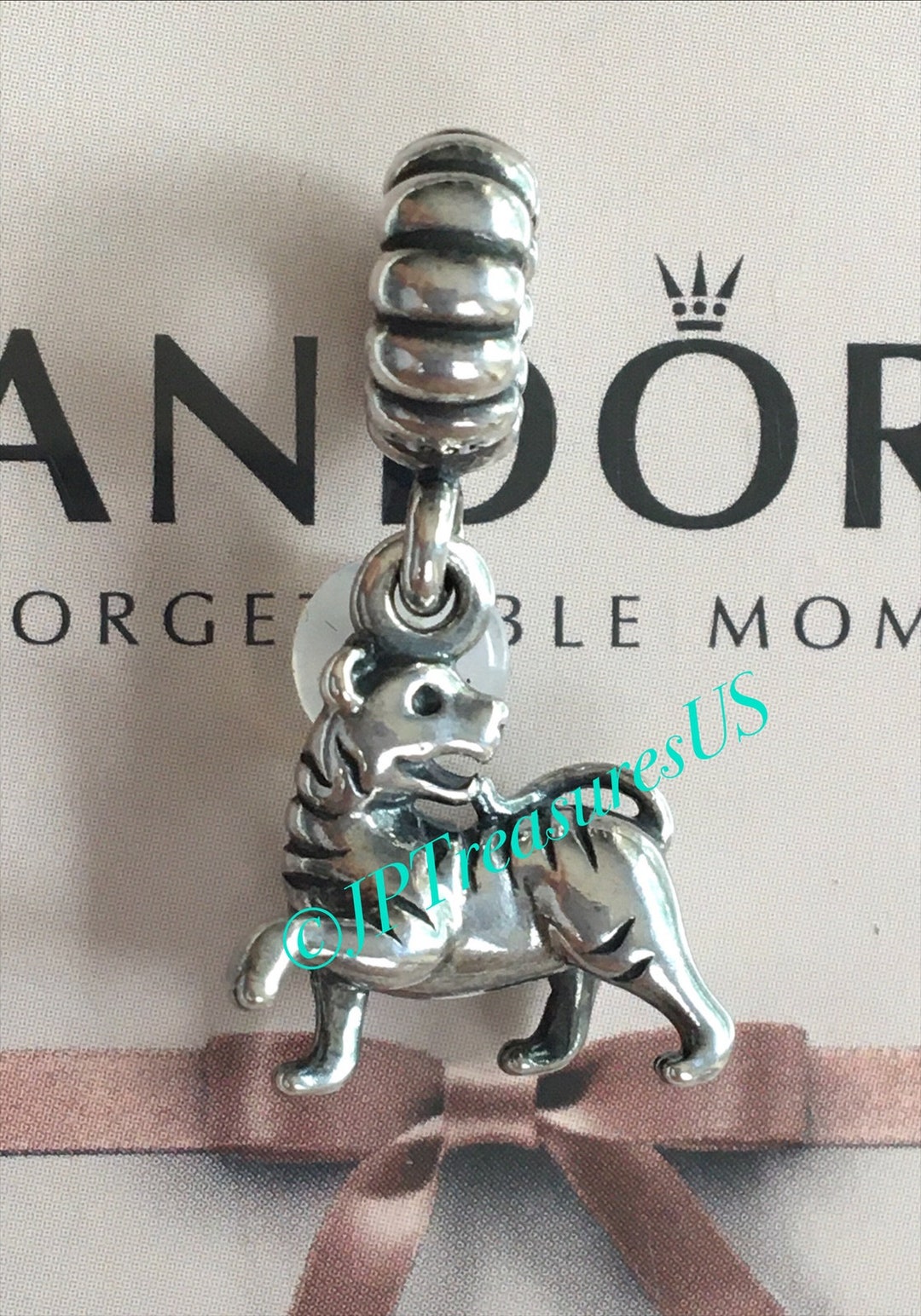 Authentic Pandora Tigress the Tiger Dangle Charm Retired Pandora Tiger ...