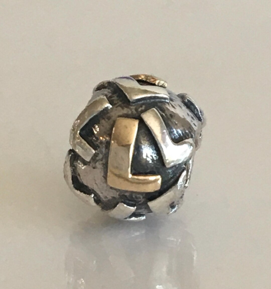 Pandora Letter L Charm Pandora Alpha L Charm Two Tone Retired Pandora ...