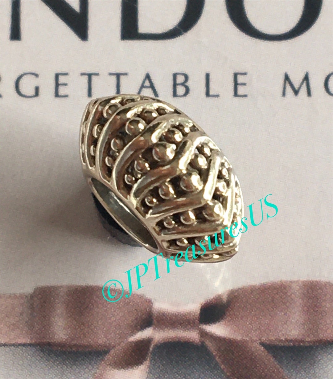 Authentic Pandora Mystic Serenity Spacer Charm Openwork Pandora 14k ...