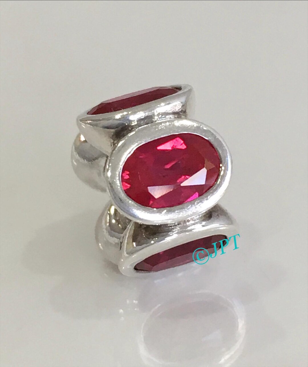 Authentic Pandora Oval Lights Hot Pink Cubic Zirconia Charm Retired ...
