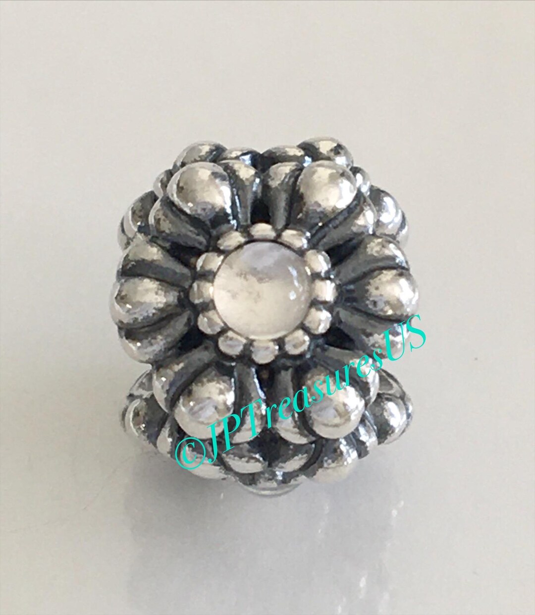 Pandora Birthday Blooms April Rock Crystal Charm Retired Pandora ...