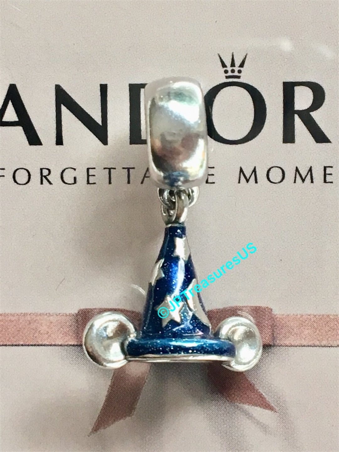 Authentic Pandora Disney Mickey Mouse Sorcerer Hat Dangle Enamel Charm ...