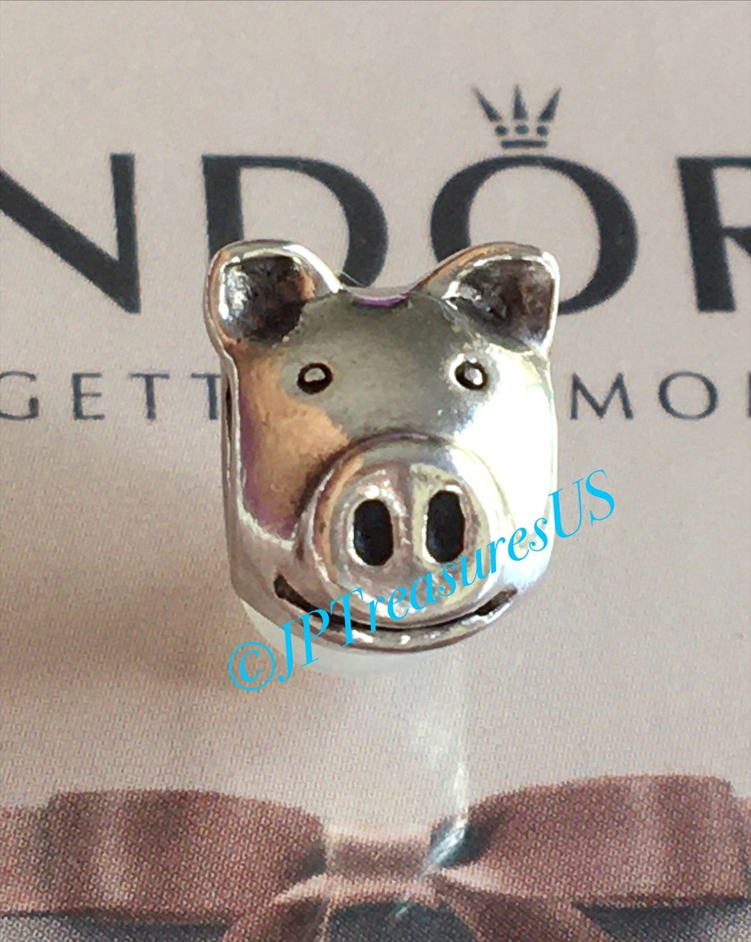 Authentic Pandora Pig Head Charm Pandora Retired Pandora Charm Pandora ...