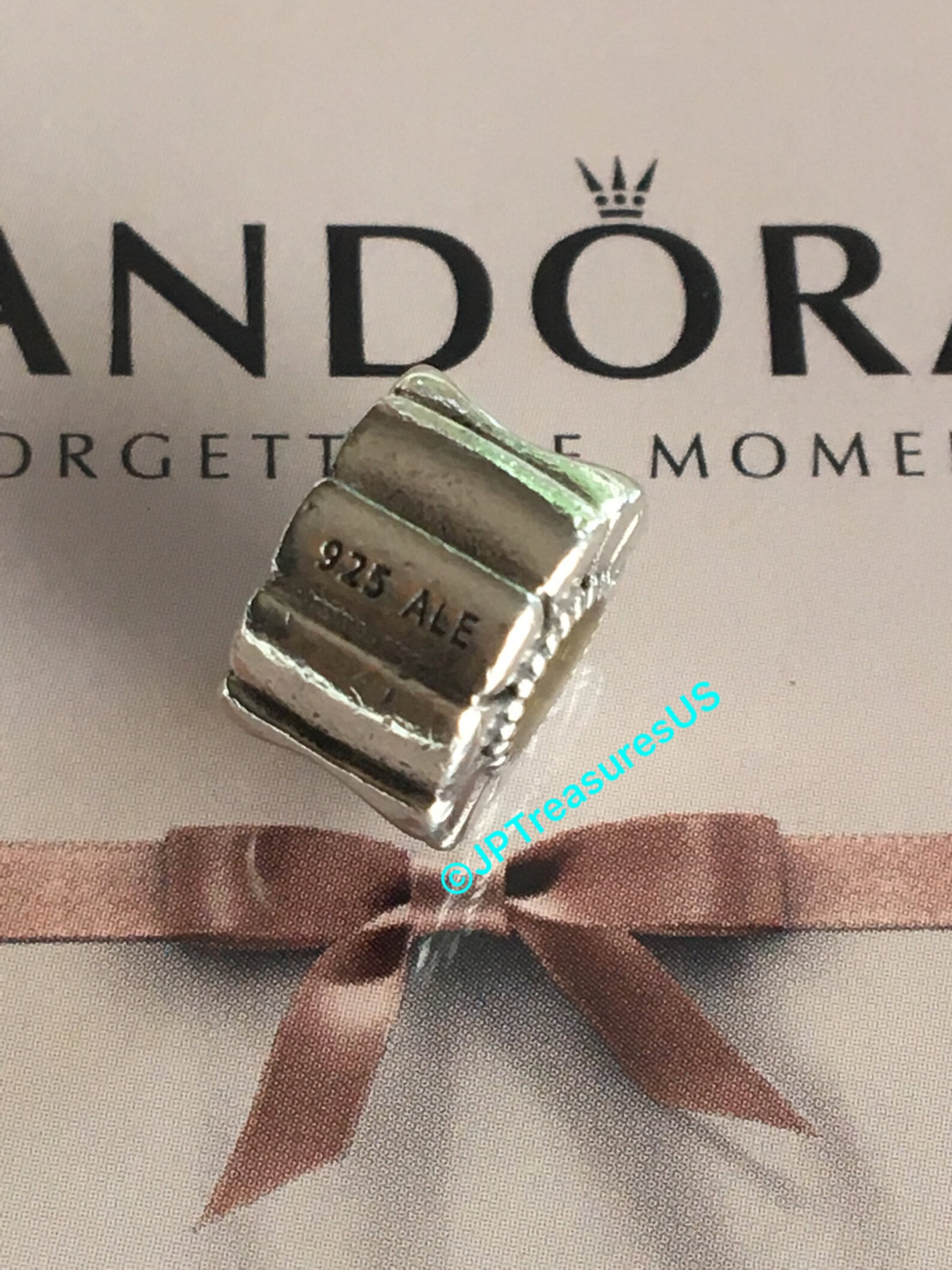 Authentic Pandora First Place Ribbon Brown Enamel Charm | Etsy