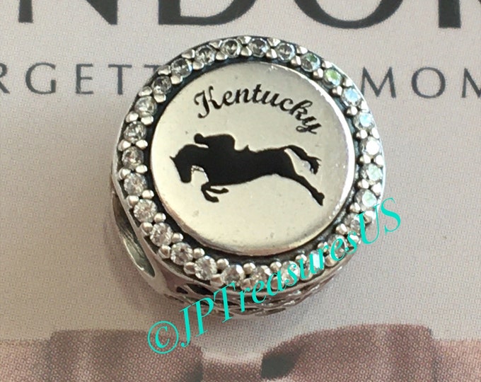 Authentic Pandora Kentucky Derby Charm Enamel and Clear CZ Exclusive ...