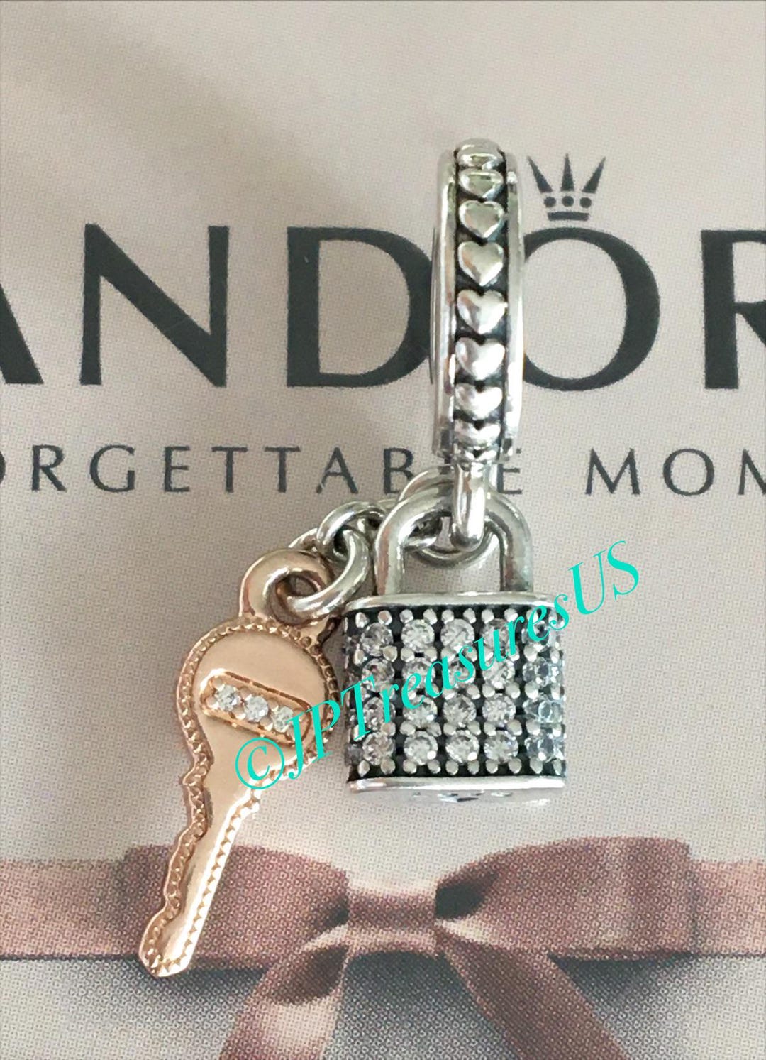 Authentic Pandora Love Locket and Key Dangle Charm Pandora Charm ...