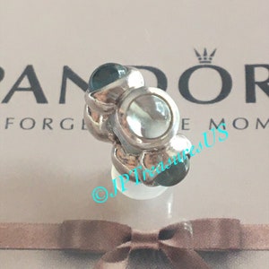Autentico Pandora Blue Topaz Cabochon Spacer Charm Retired Pandora Charm Envio Gratis Etsy Mexico