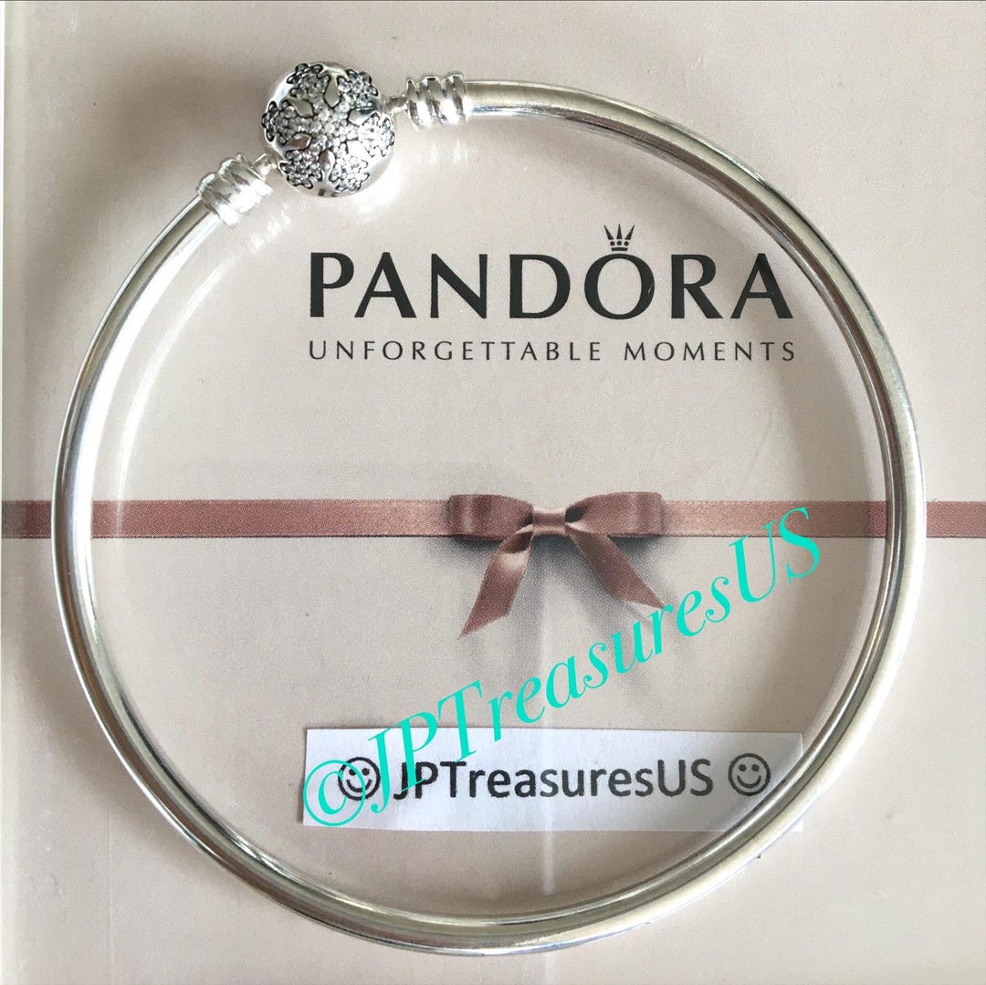 Authentic Pandora Bangle Snowflake unique as You Are Bracelet Sterling ...