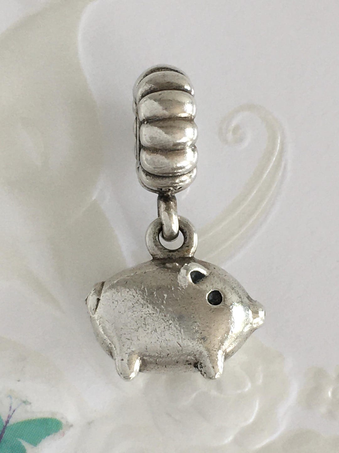 Pandora Piggy the Pig Dangle Charm Retired Pandora Pig Charm Free ...