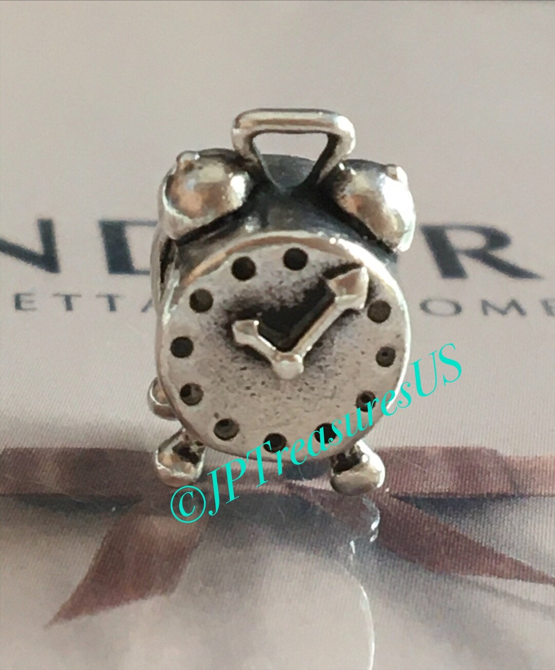 Authentic Pandora Clock Charm Pandora Alarm Clock Charm Retired Pandora ...