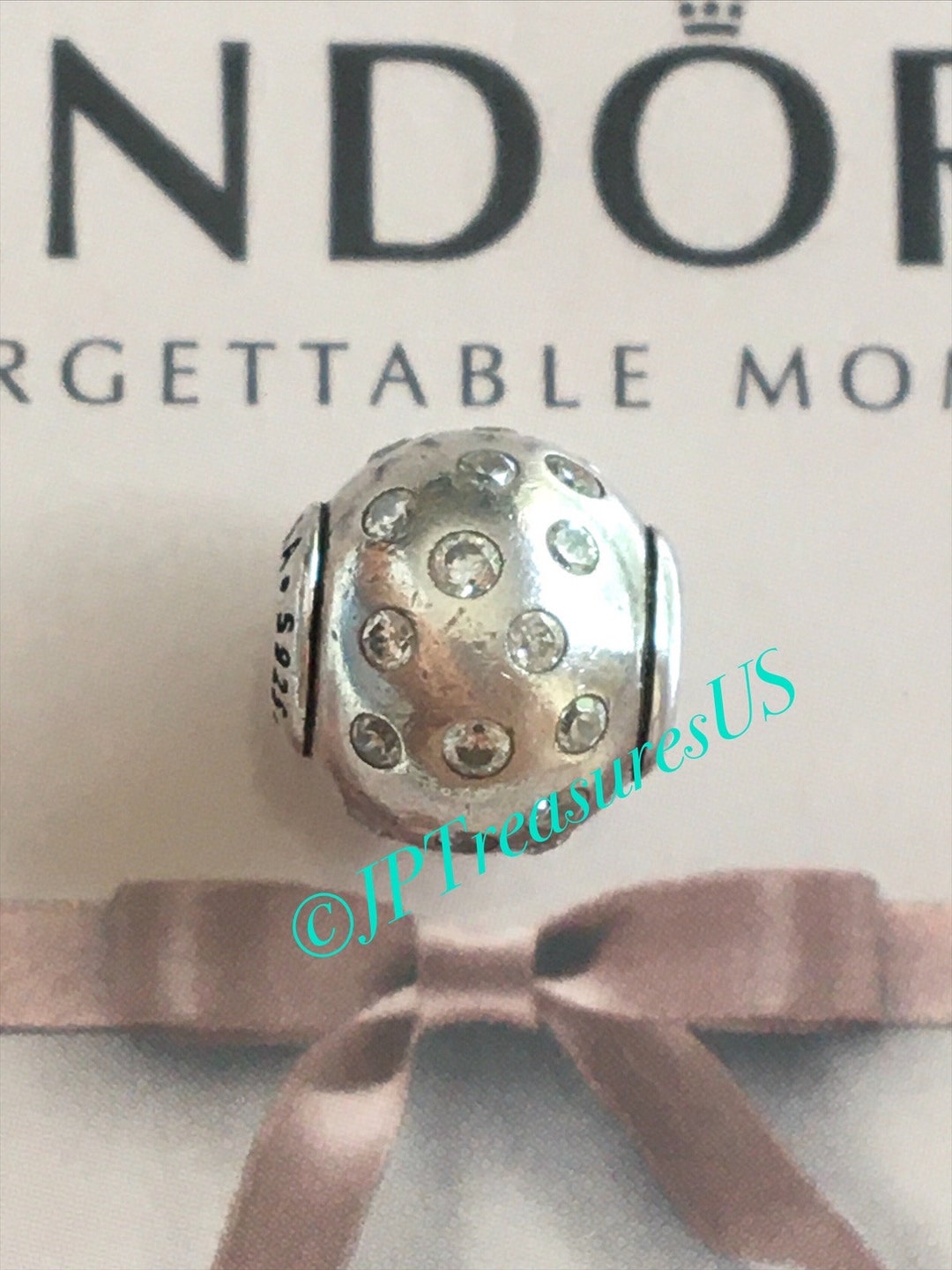 Authentic Pandora Joy Charm From Essence Collection With Clear Cubic ...