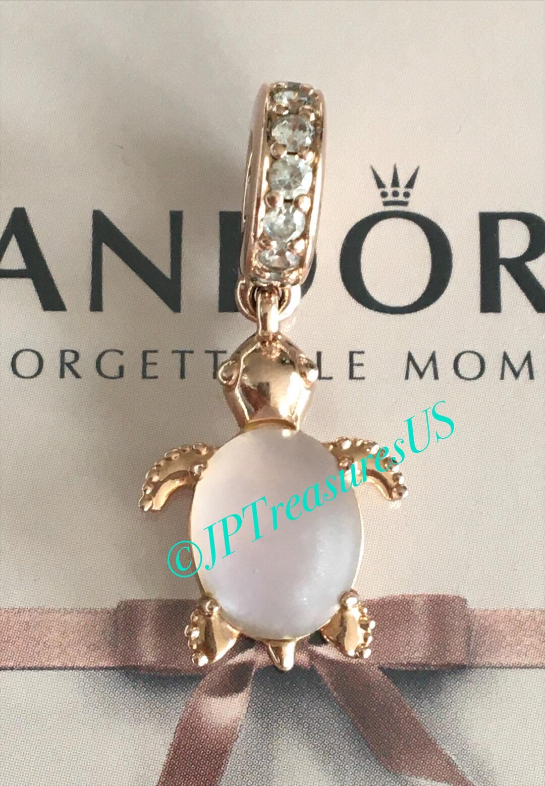 Authentic Pandora Sea Turtle Murano Glass Pink Dangle Charm Pandora ...