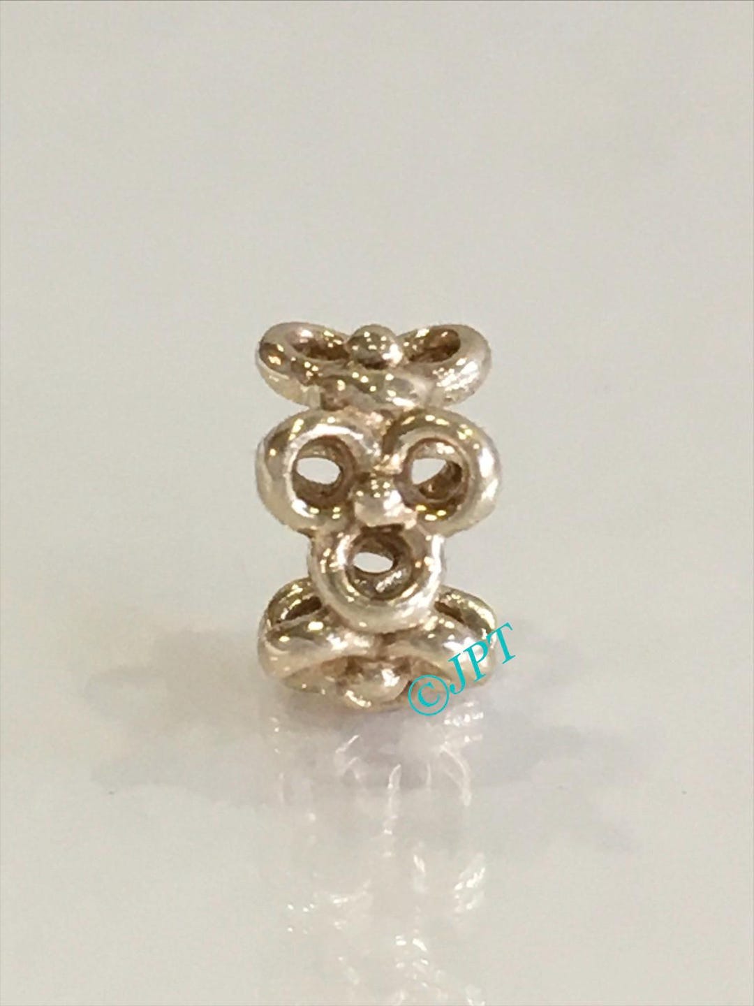 Authentic Pandora Trinity Spacer Retired Pandora Flowers Solid Gold ...