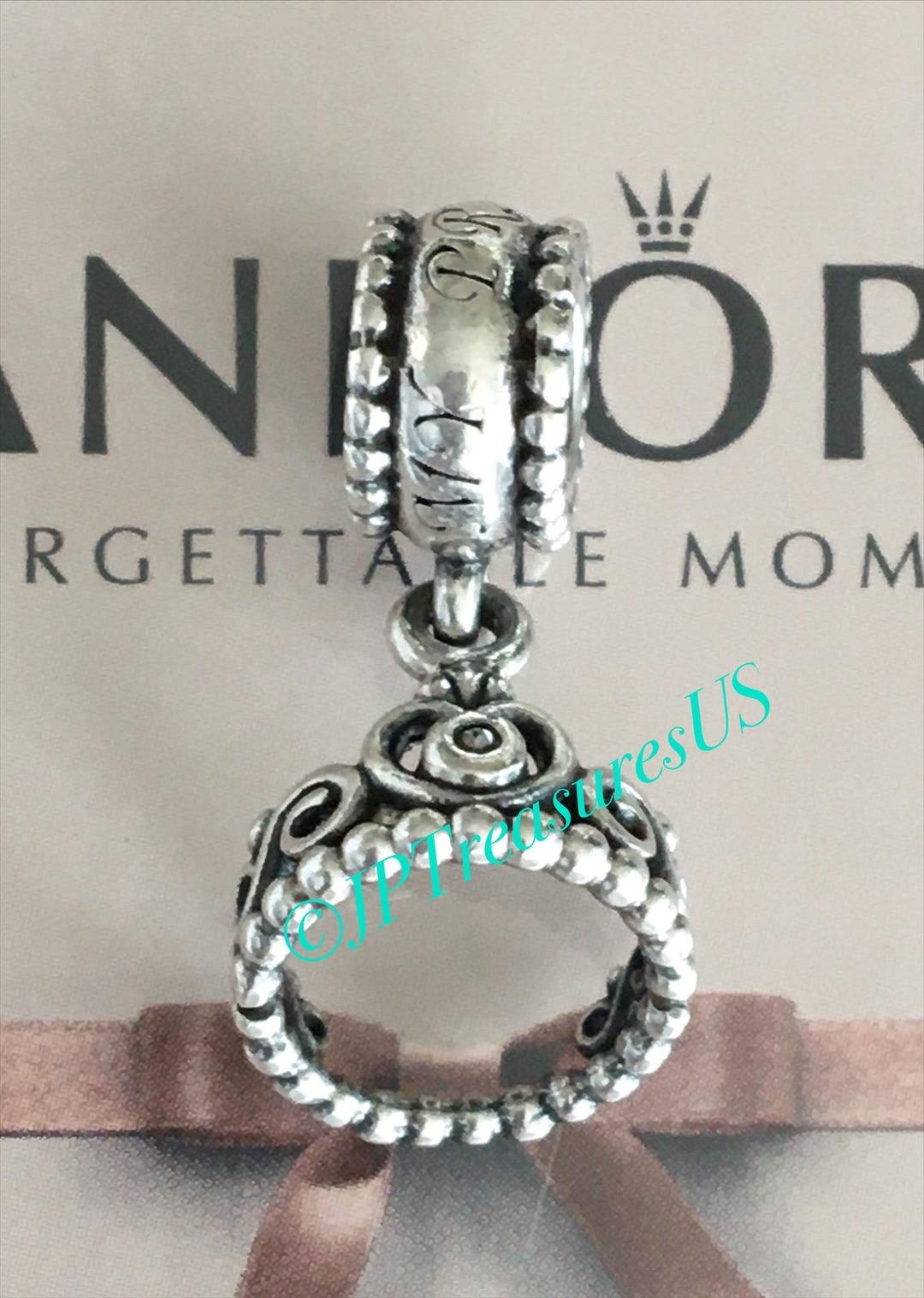 Authentic Pandora My Princess Tiara Crown Dangle Clear CZ Charm Pandora ...