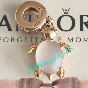 Authentic Pandora Sea Turtle Murano Glass Pink Dangle Charm Pandora ...