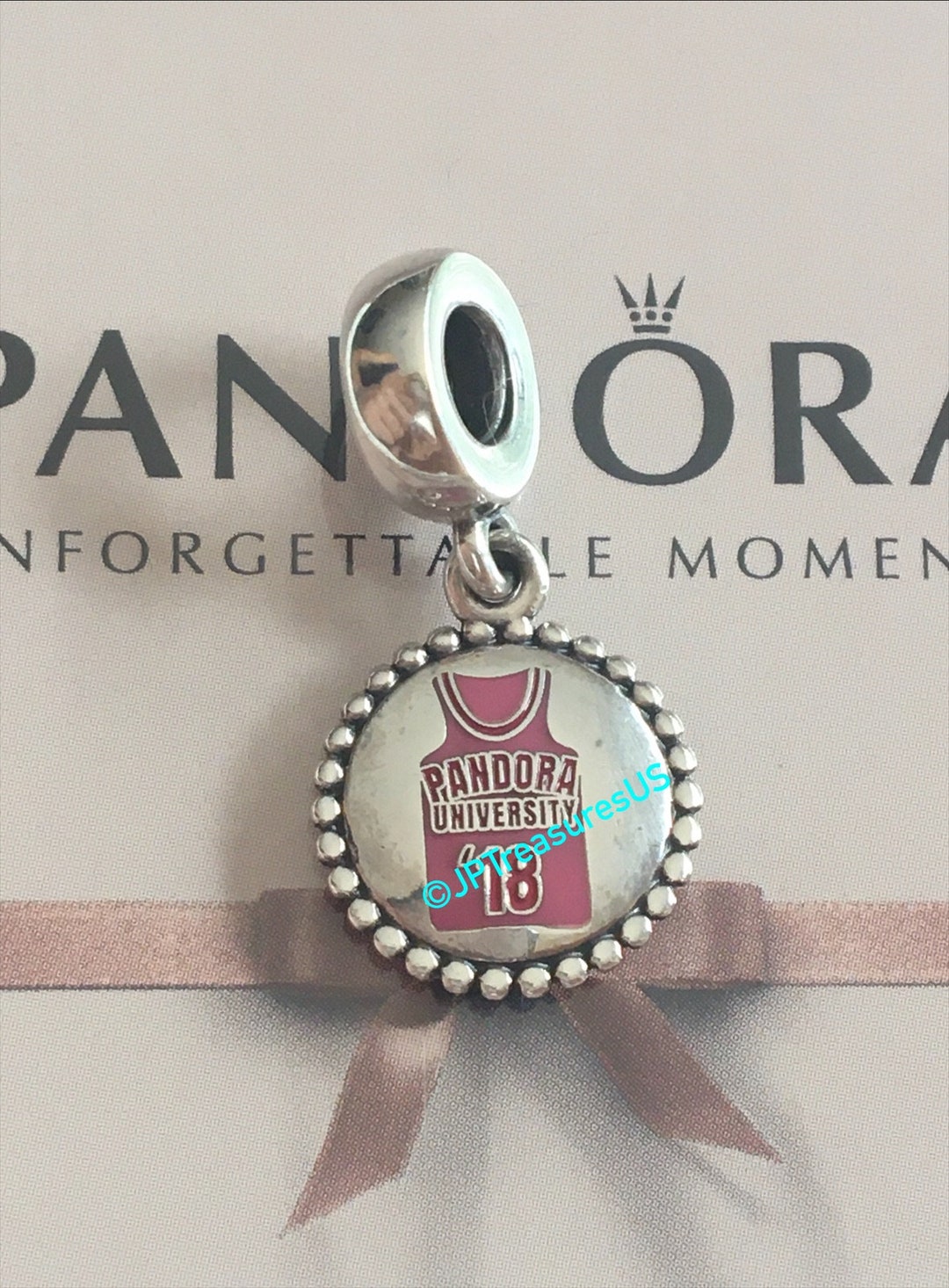 Authentic Pandora University 18 Enamel Dangle Charm Pandora Charm Free ...