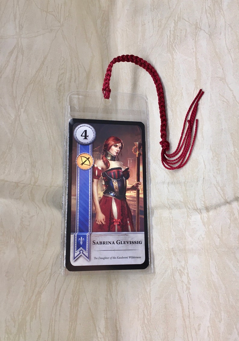 Sabrina Glevissig 5.5 X 2.5 Witcher III Video Game Gwent Card Bookmark ...