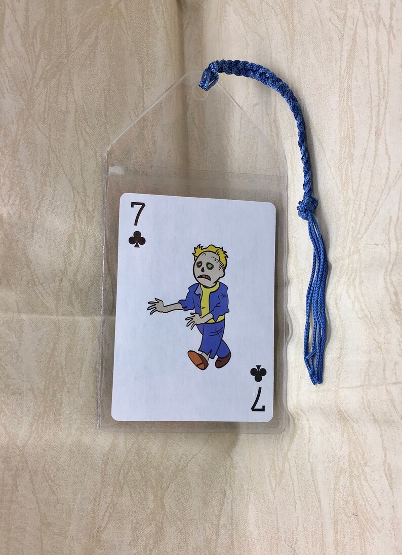 Ghoulish 5.25 X 2.75 Fallout 4 Vault Boy Perk Bookmark W/blue Tassel ...