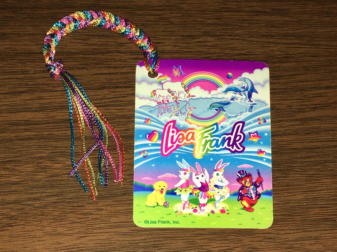 Lisa Frank Bookmark card From Vintage Playing Card Deck With Hand ...